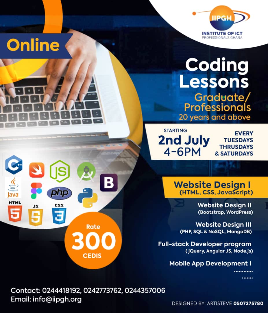 INSTITUTE OF ICT PROFESSIONALS GHANA - IIPGH - Coding-for-professionals